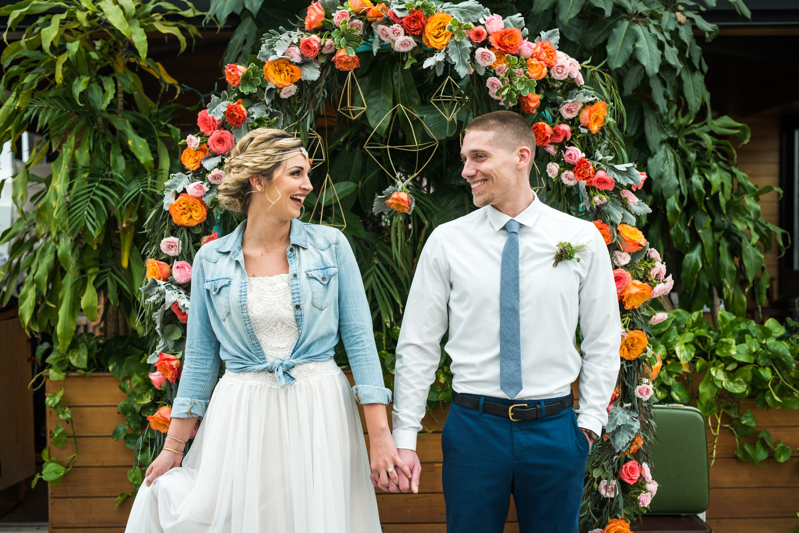Eclectic Rooftop Styles Shoot – The Newport Bride